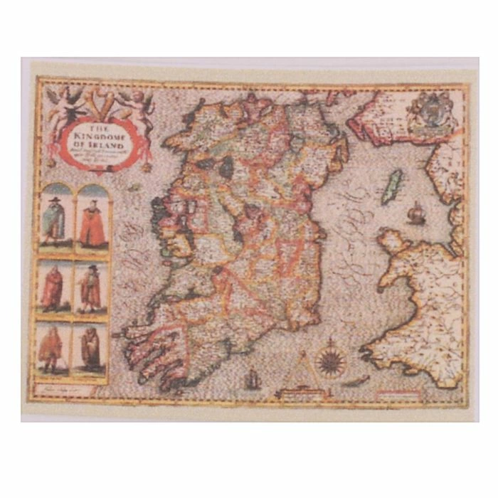Historic Map of Ireland (MDB083) - Dolls House Books | Dolls House ...